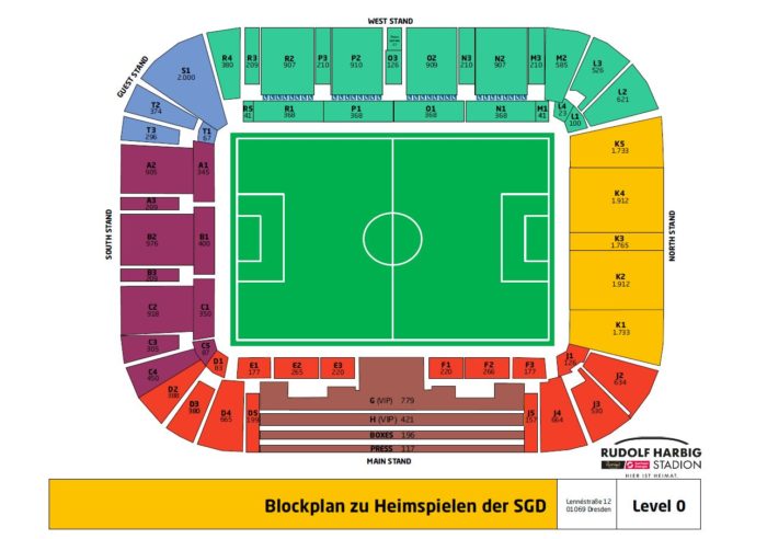 Besucherinformationen - Rudolf-Harbig-Stadion